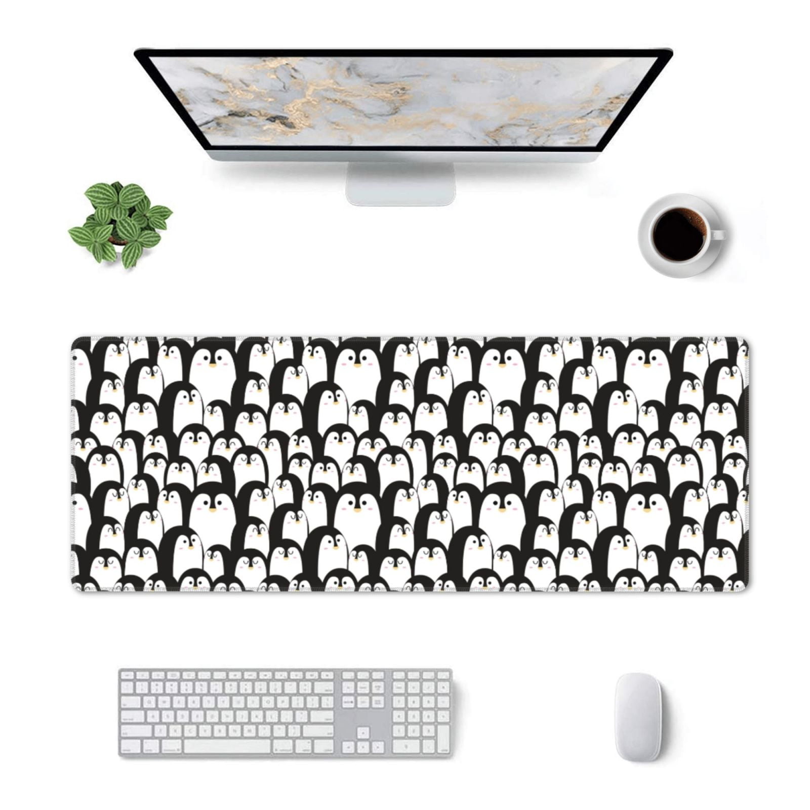Rocae Cartoon Penguin for Gaming Mouse Pad, Mouse Pad Large, Office ...