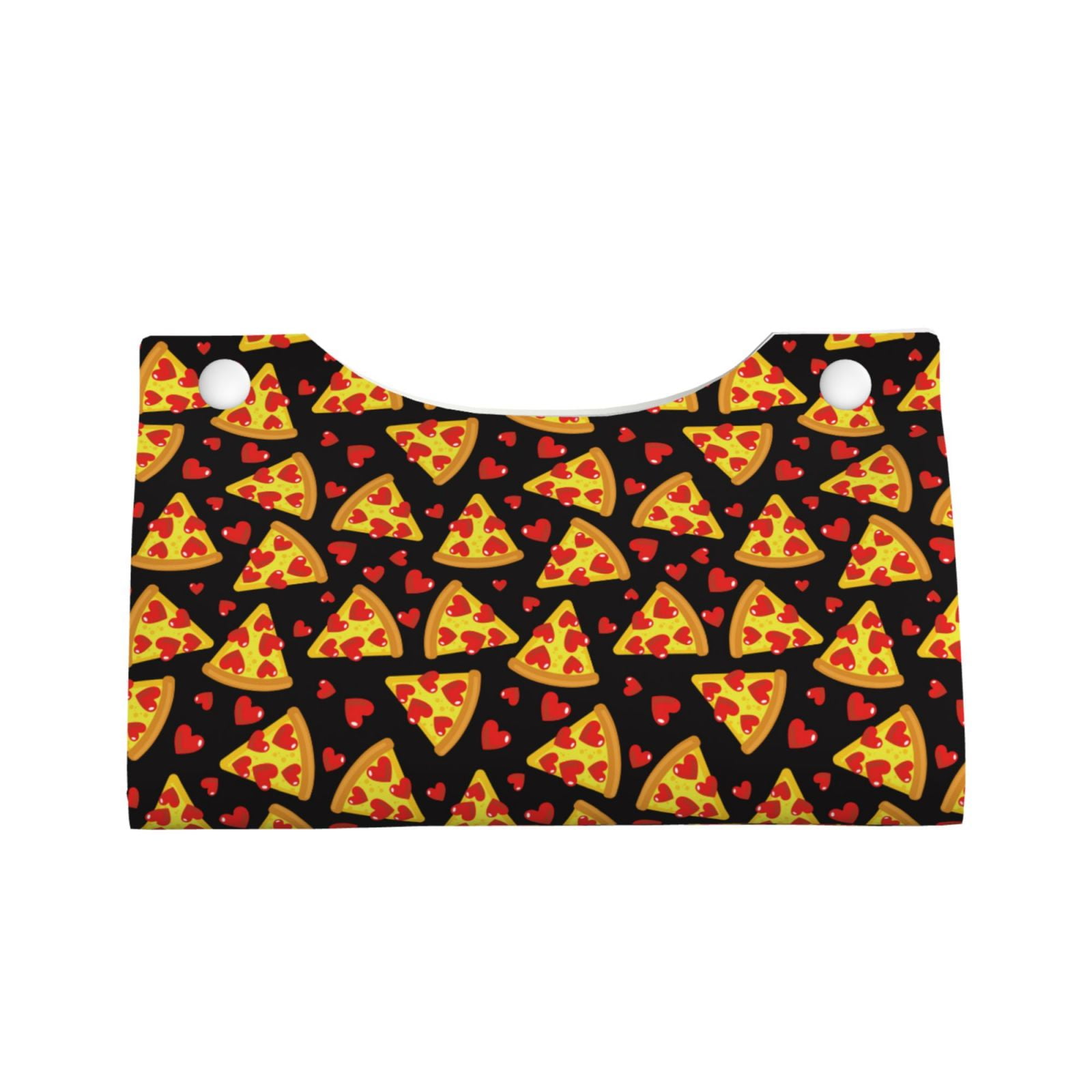 Rocae Cartoon Pizza Print Long Tissue Box Lid Durable Leather Tissue ...