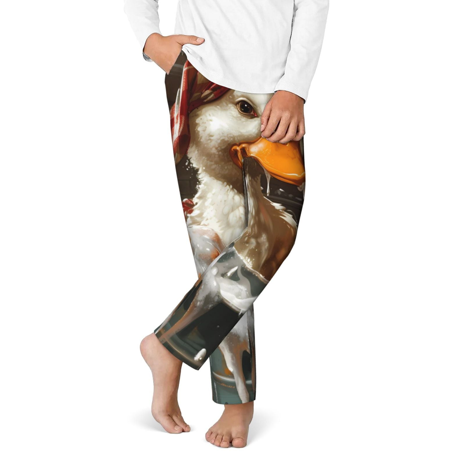 Rocae Cartoon Scottish Duck for Teenagers' Pajama Pants,Girls lounge ...