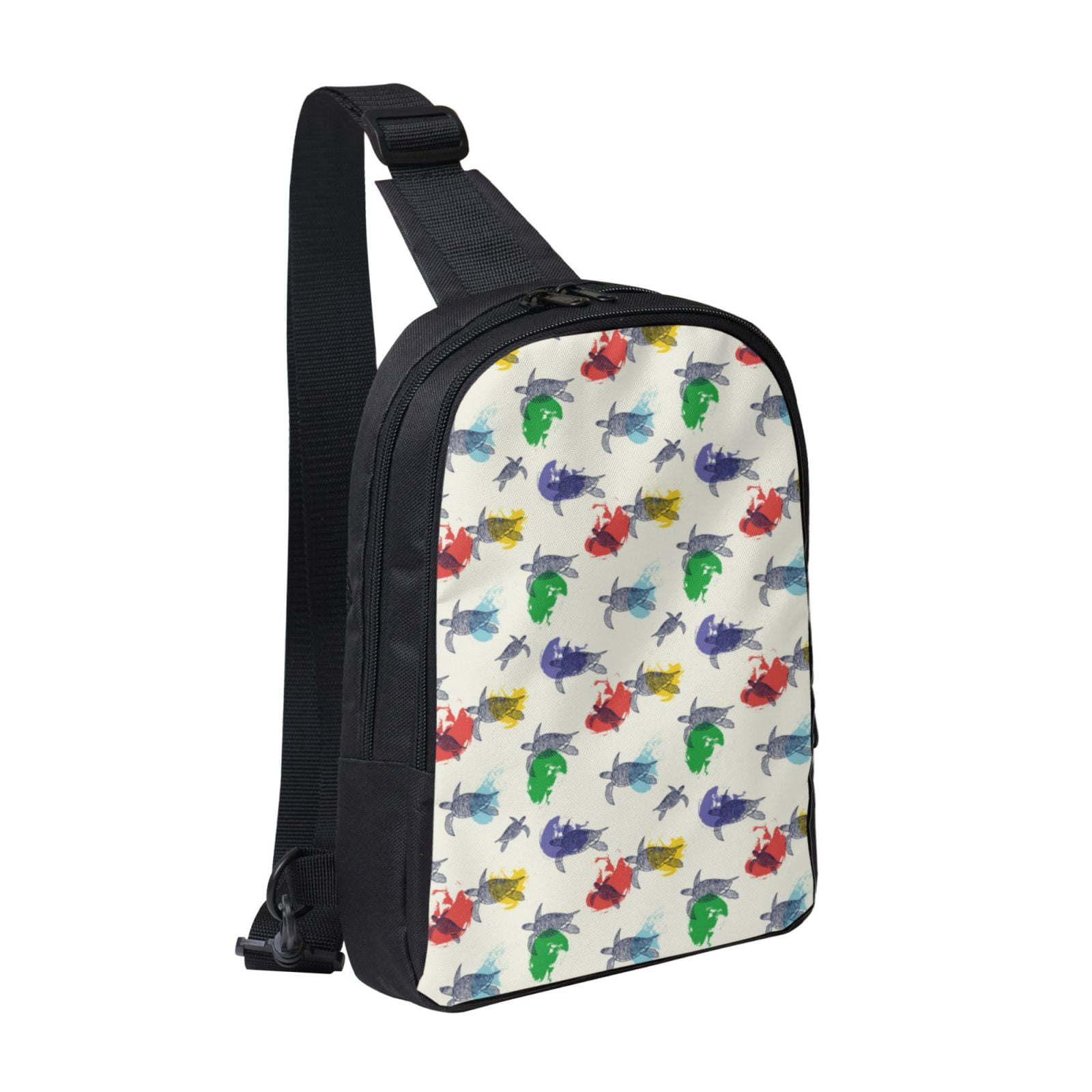 Rocae Cartoon Sea Turtle for Lightweight Chest Bag Dual Pocket ...