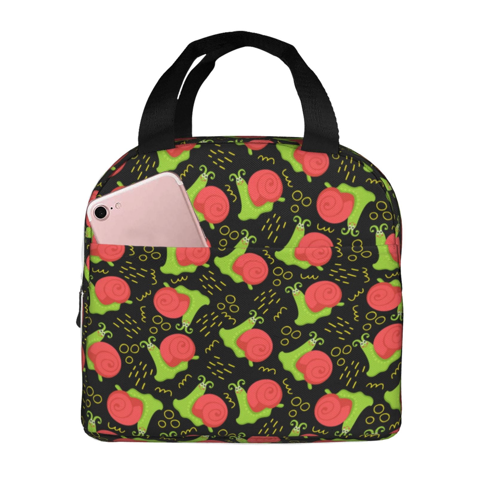 Rocae Cartoon Snail for Insulated Lunch Bag for Women Men,Large Lunch ...