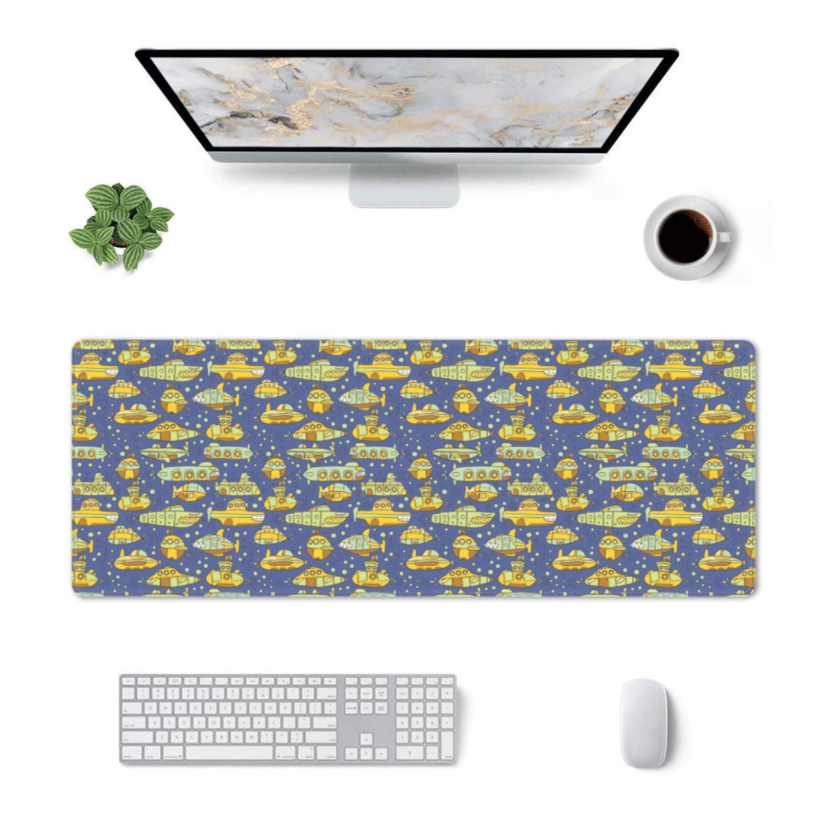 Rocae Cartoon Submarines for Gaming Mouse Pad, Mouse Pad Large, Office ...