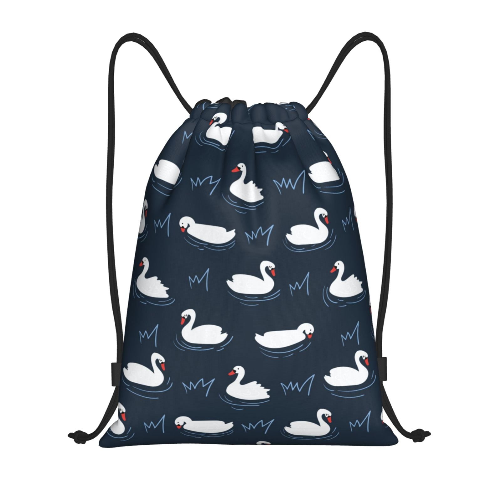 Rocae Cartoon Swan for Gym Bag Drawstring Bags Gym Backpack for Gym ...