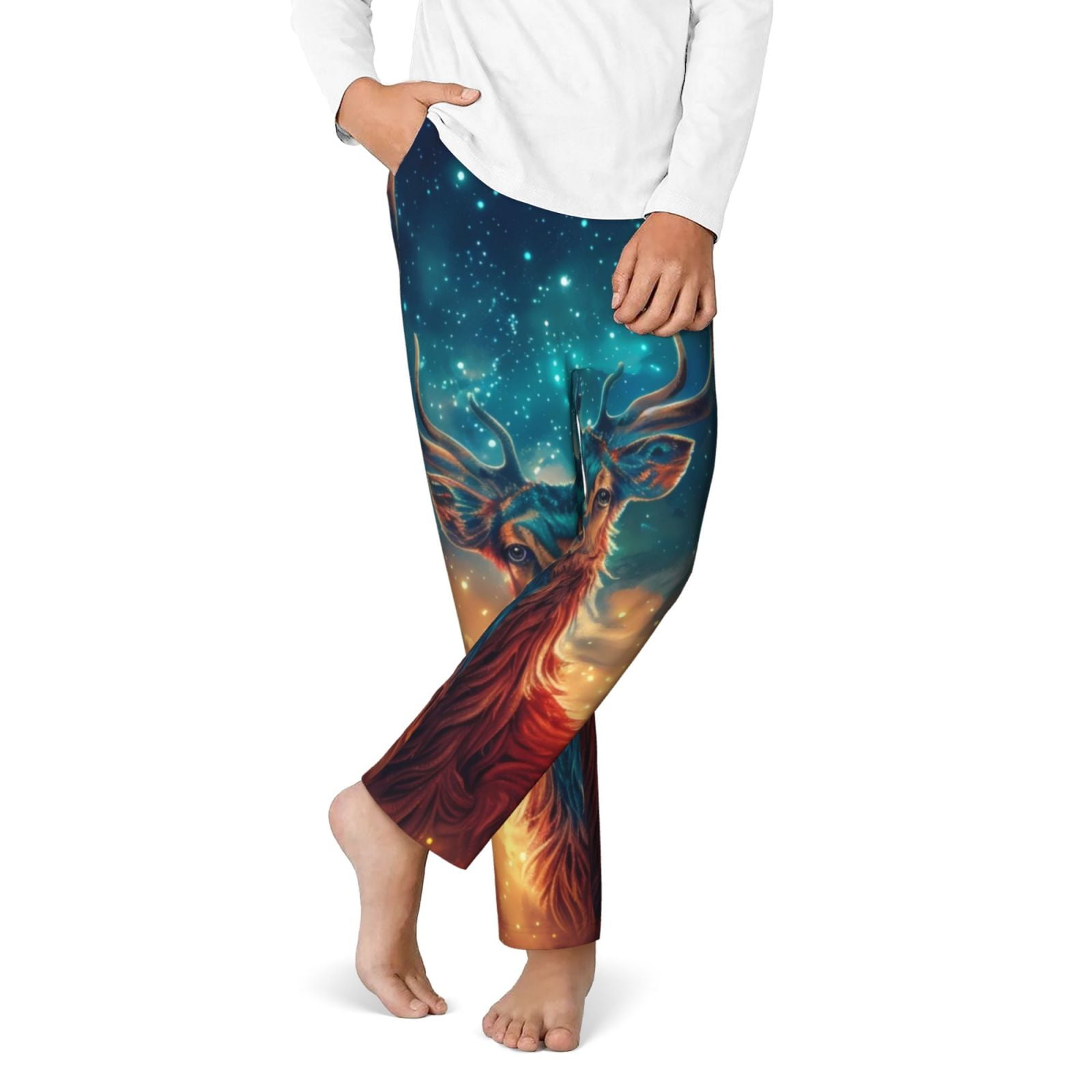 Rocae Celestial Stag Cosmic Glow for Teenagers' Pajama Pants,Girls ...