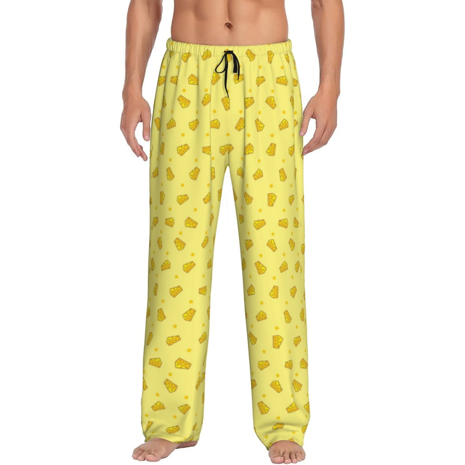 Rocae Cheese 1 Mens Pajama Pants Pj Pants Mens Lounge Pants-Medium ...
