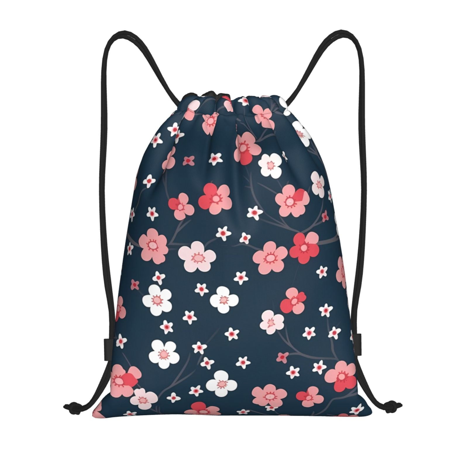 Rocae Cherry Blossoms for Gym Bag Drawstring Bags Gym Backpack for Gym ...