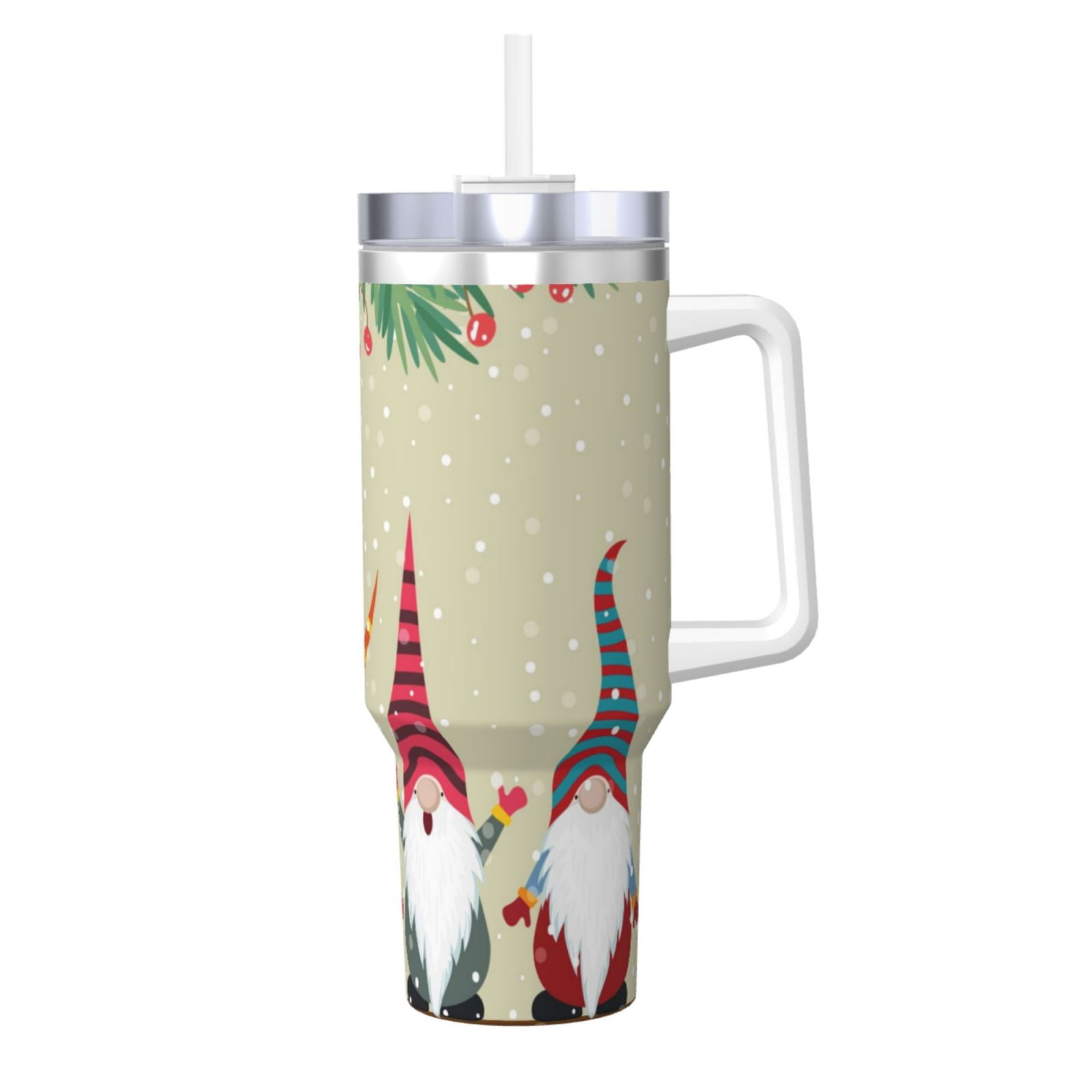 Rocae Christmas Card With Gnomes for 40OZ Ice Bully With Handle Keeps ...