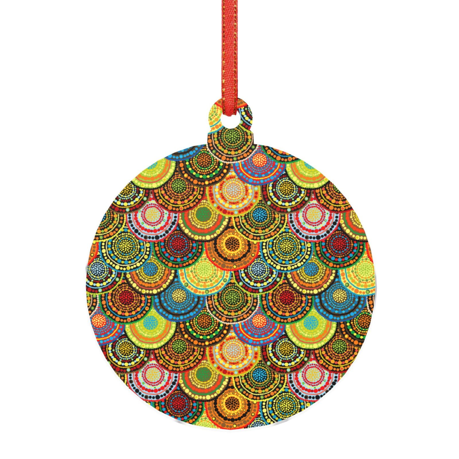 Rocae Colorful Circle for Acrylic Christmas Pendant Ornament for ...