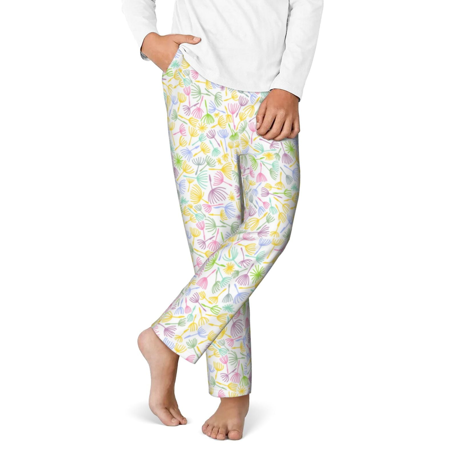 Rocae Colorful Dandelion for Teenagers' Pajama Pants,Girls lounge pants ...