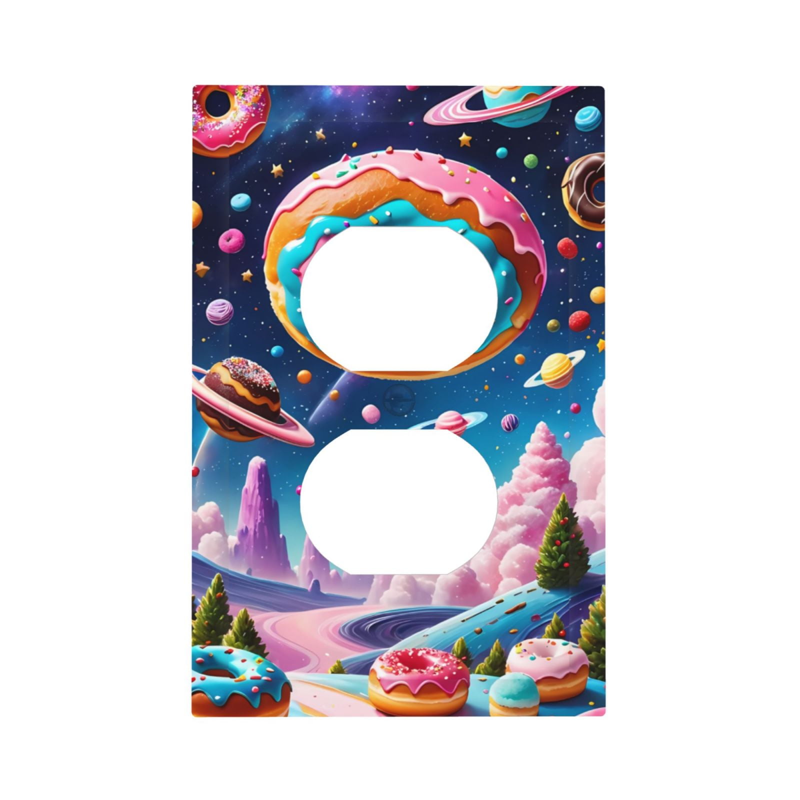 Rocae Colorful Donut for Decorator Light Switch or Receptacle Outlet ...