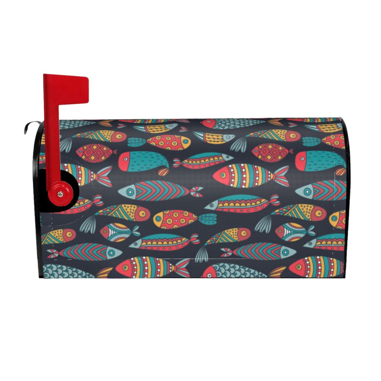 Rocae Colorful Fish for Mailbox Covers Protection Postbox Covers Home ...