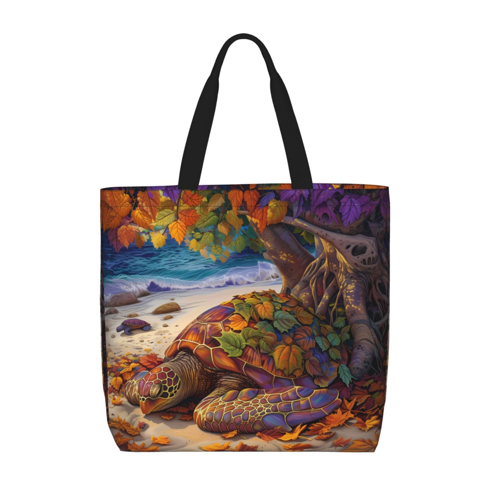 Rocae Colorful Maple Leaf Beach Turtle for Features A Uniquely Designed ...