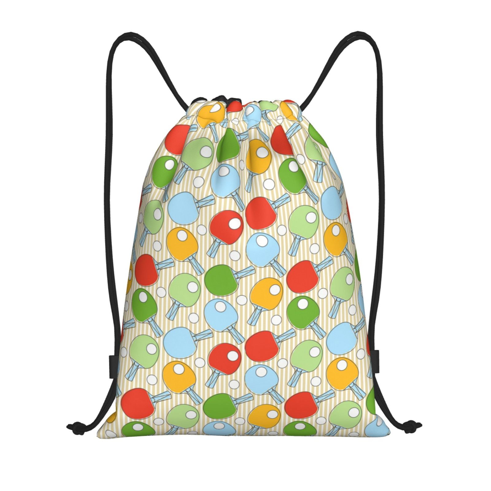 Rocae Colorful Ping Pong Rackets1 for Gym Bag Drawstring Bags Gym ...