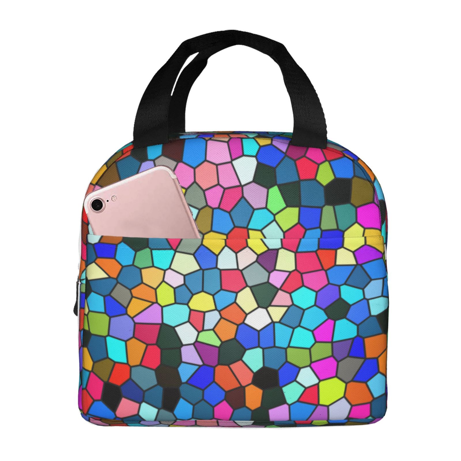 Rocae Colorful Tie Dye Stained Glass 2 for Insulated Lunch Bag for ...