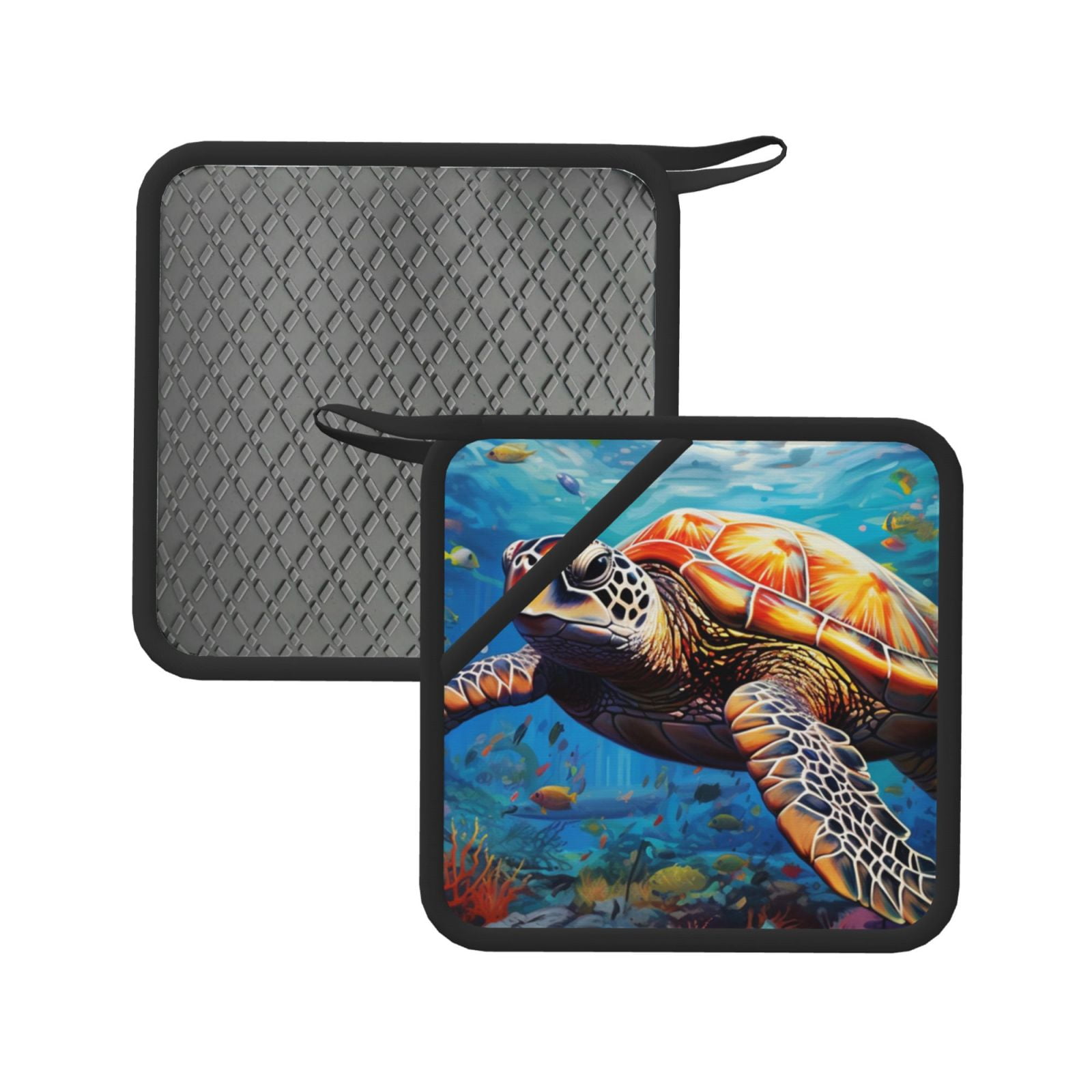 Rocae Colorful Underwater Sea Turtle for Square Silicone Anti-scalding ...