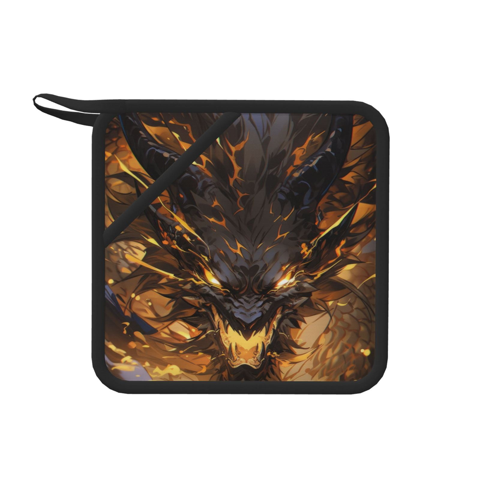 Rocae Cool Black Gold Dragon for Square Silicone Anti-scalding Mat ...