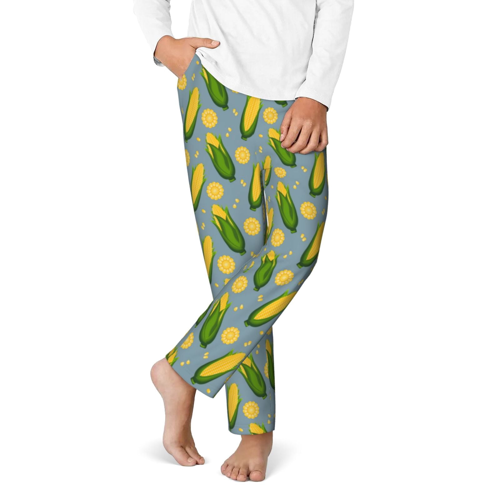 Rocae Corn On The Leaves for Teenagers' Pajama Pants,Girls lounge pants ...