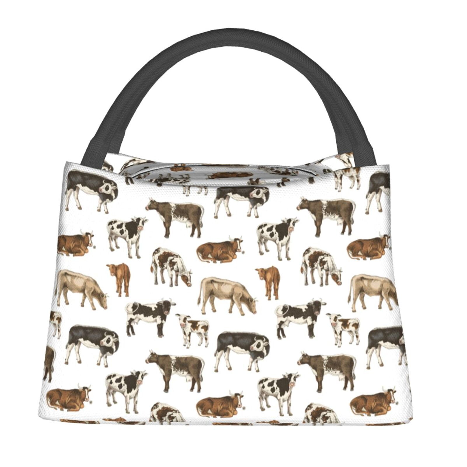 Rocae Cow for Insulated Lunch Bag for Women Men,Large Lunch Box for for ...
