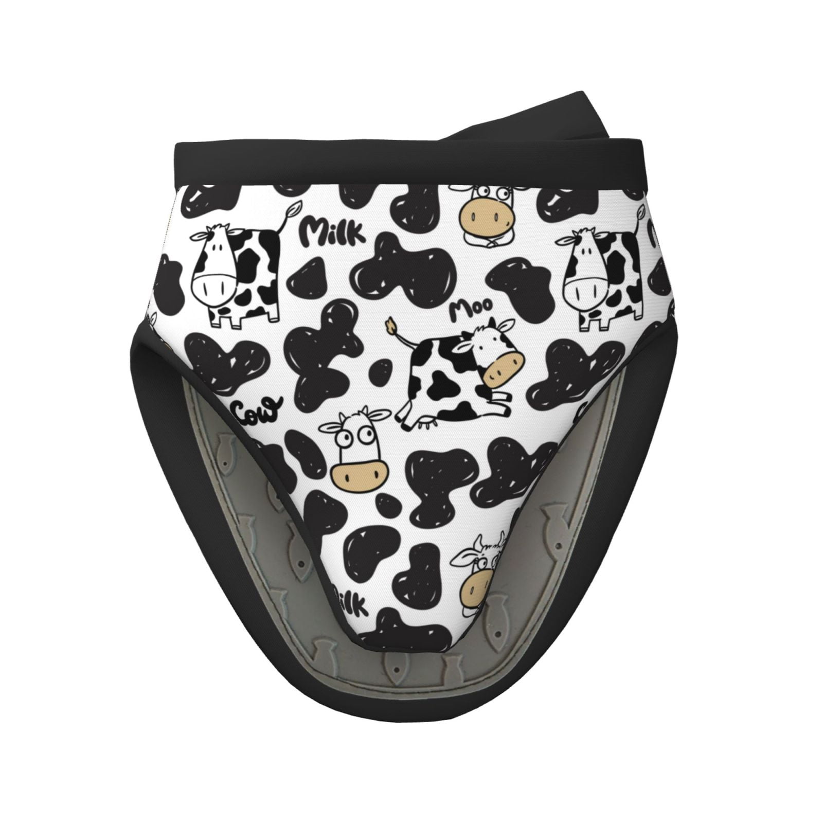 Rocae Cow for Mini Oven Mitts Rubber Oven Glove, Kitchen Mittens, Cute ...