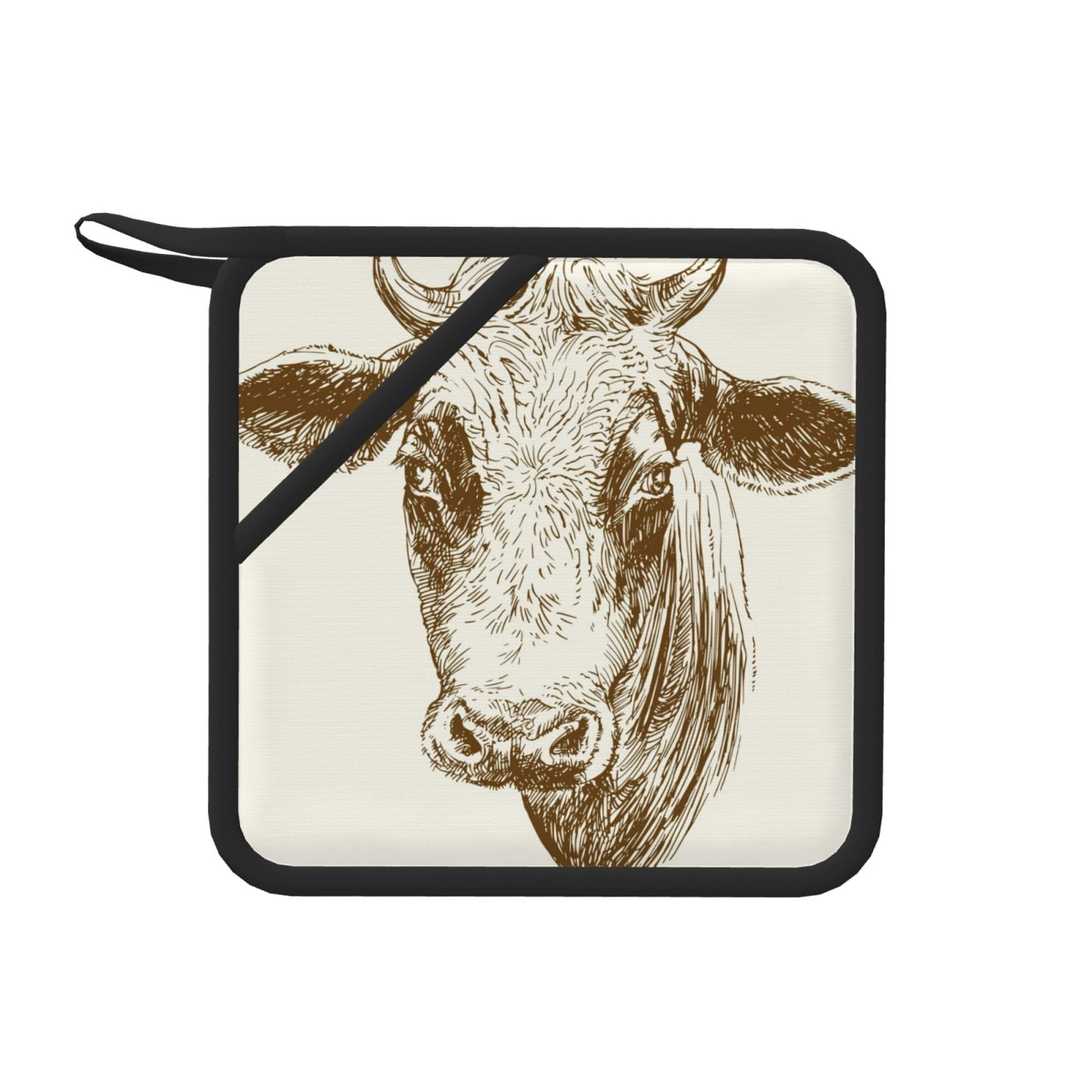 Rocae Cow for Square Silicone Anti-scalding Mat Trivet Hot Pads for ...