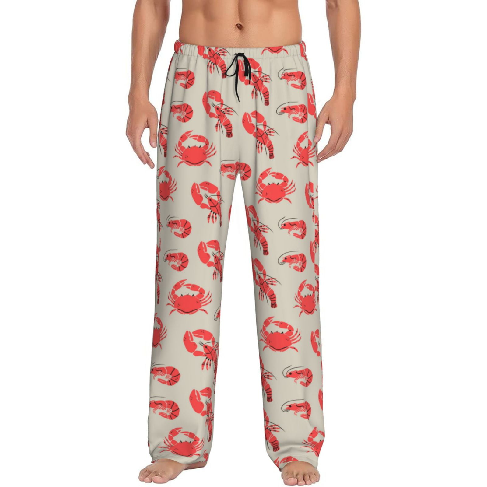 Rocae Crab Lobster 1 Mens Pajama Pants Pj Pants Mens Lounge Pants-XX ...
