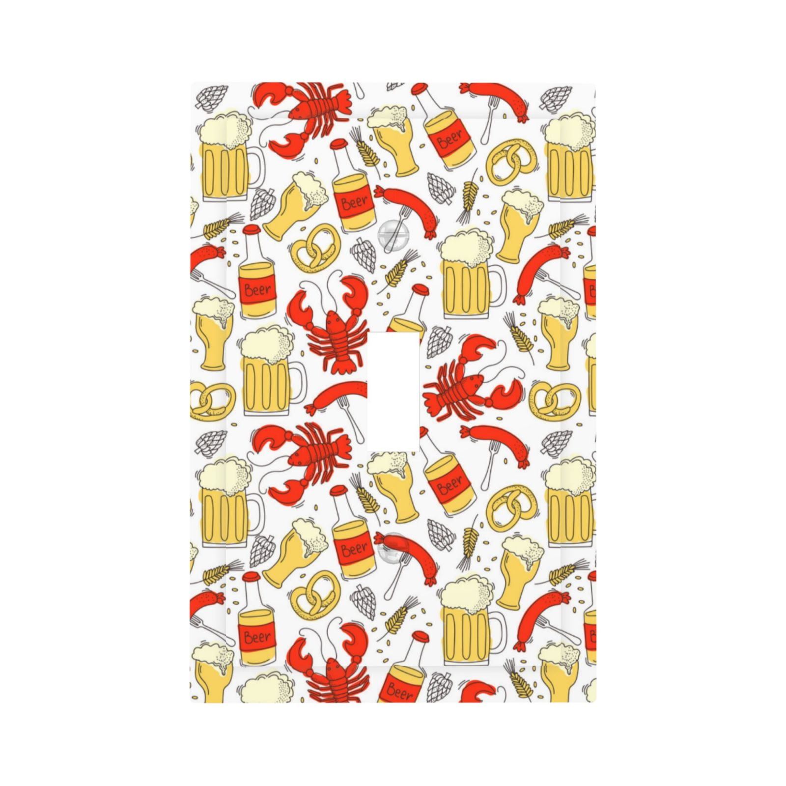 Rocae Crabs And Beer for Decorator Light Switch or Receptacle Outlet ...