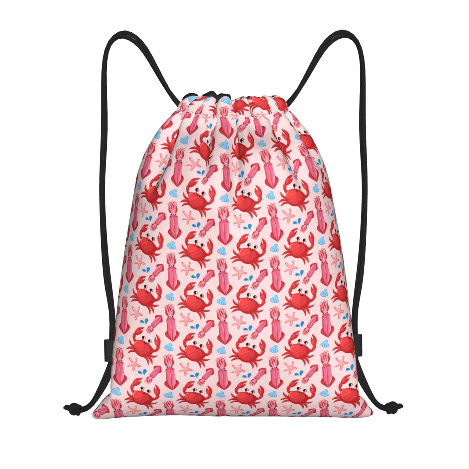 Rocae Crabs Starfish for Gym Bag Drawstring Bags Gym Backpack for Gym ...