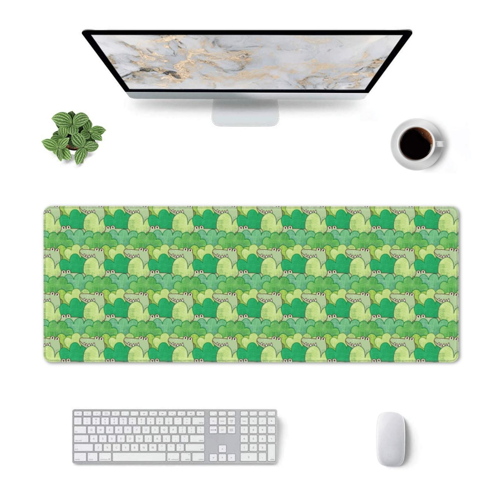 Rocae Crocodile And Bush for Gaming Mouse Pad, Mouse Pad Large, Office ...