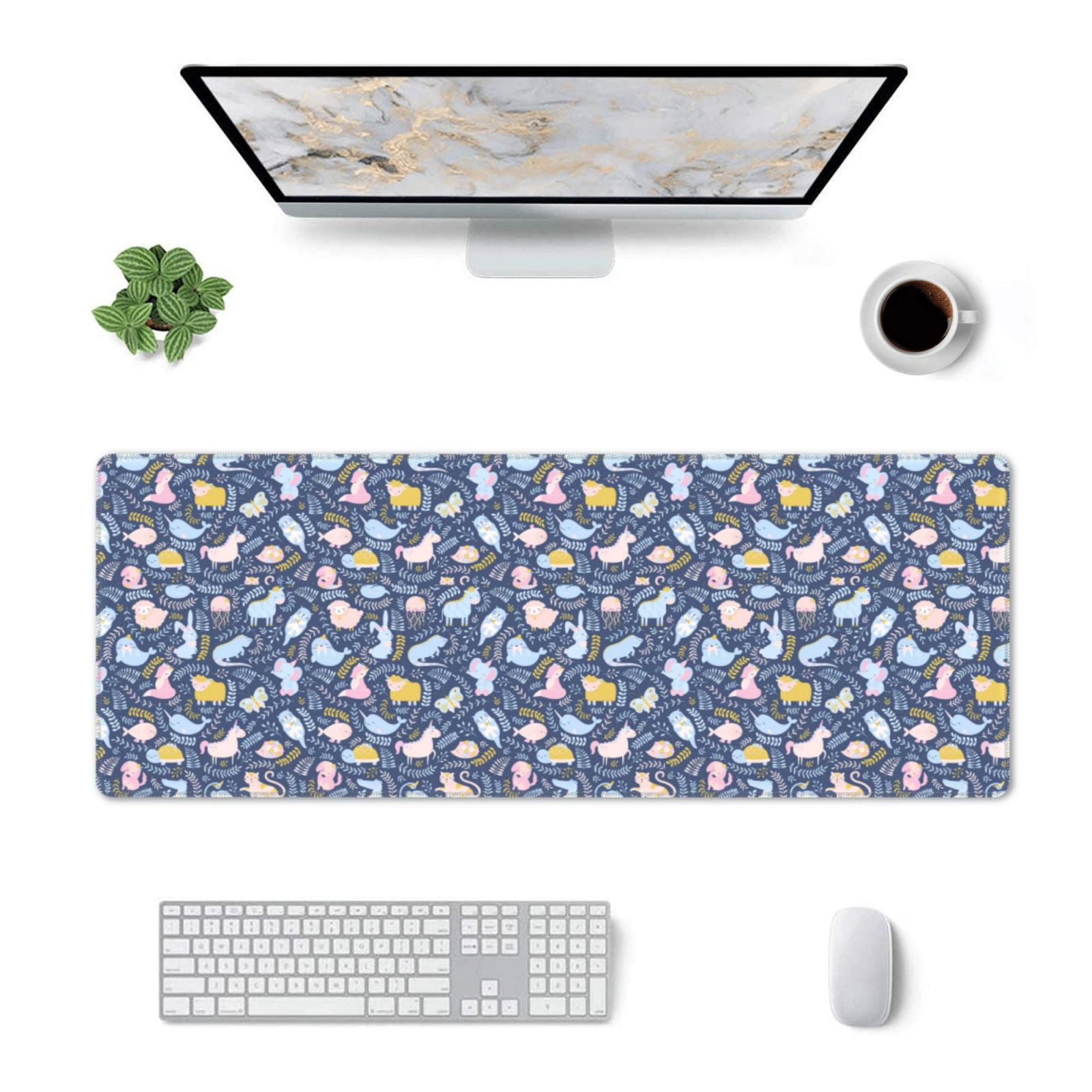 Rocae Cute Baby Animals for Gaming Mouse Pad, Mouse Pad Large, Office ...