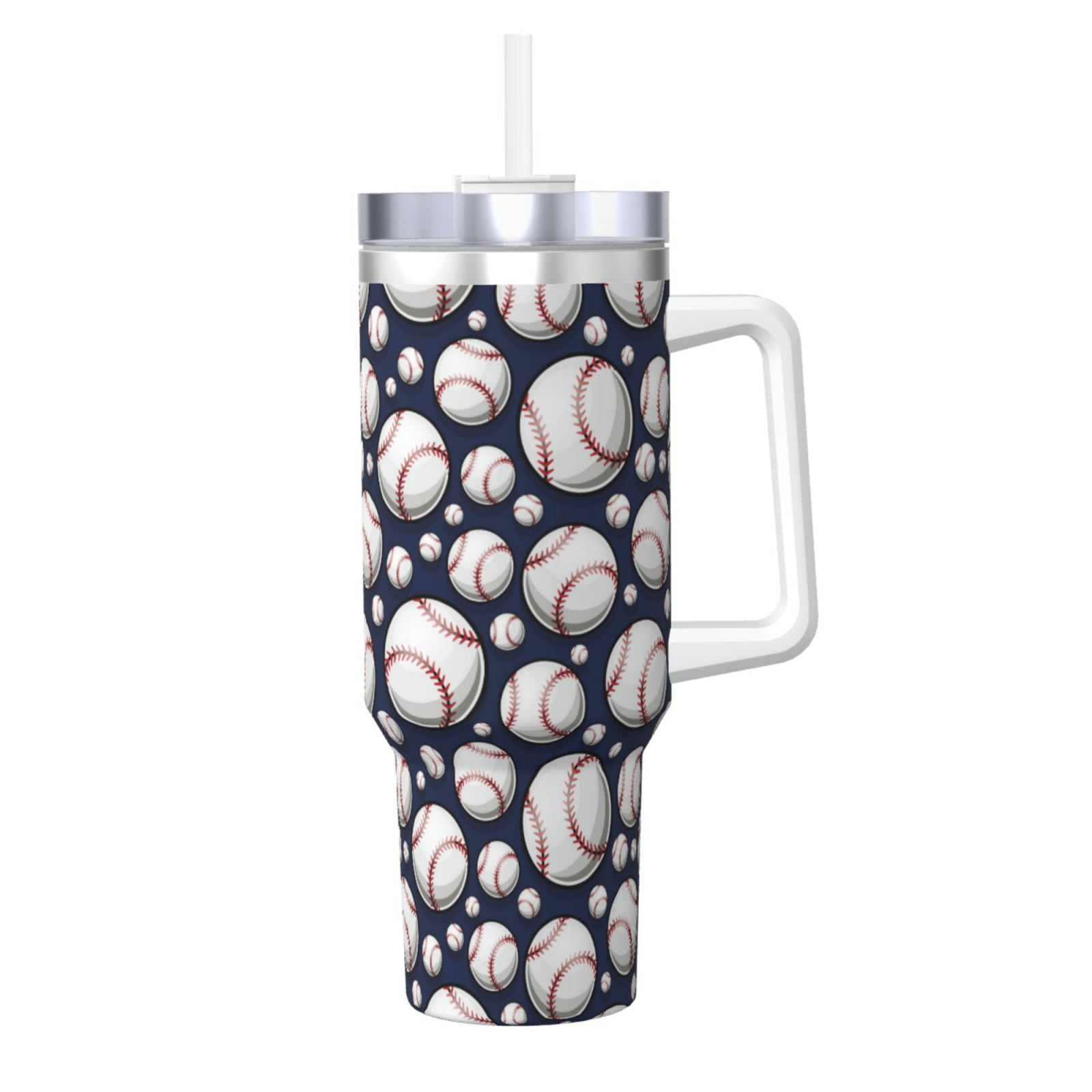 Rocae Cute Basebal for 40OZ Ice Bully With Handle Keeps Drinks Hot or ...