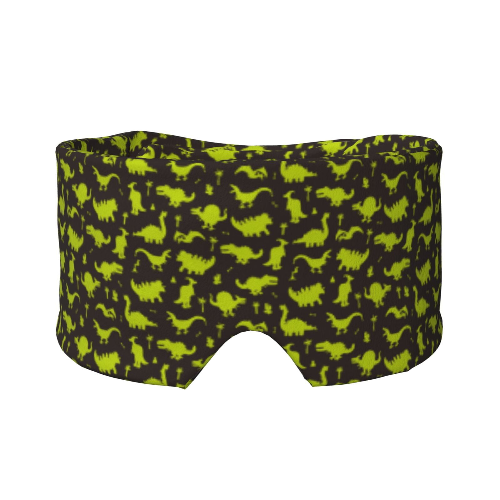 Rocae Cute Cartoon Dinosaurs Green Silhouette Pattern for Sleep Mask ...