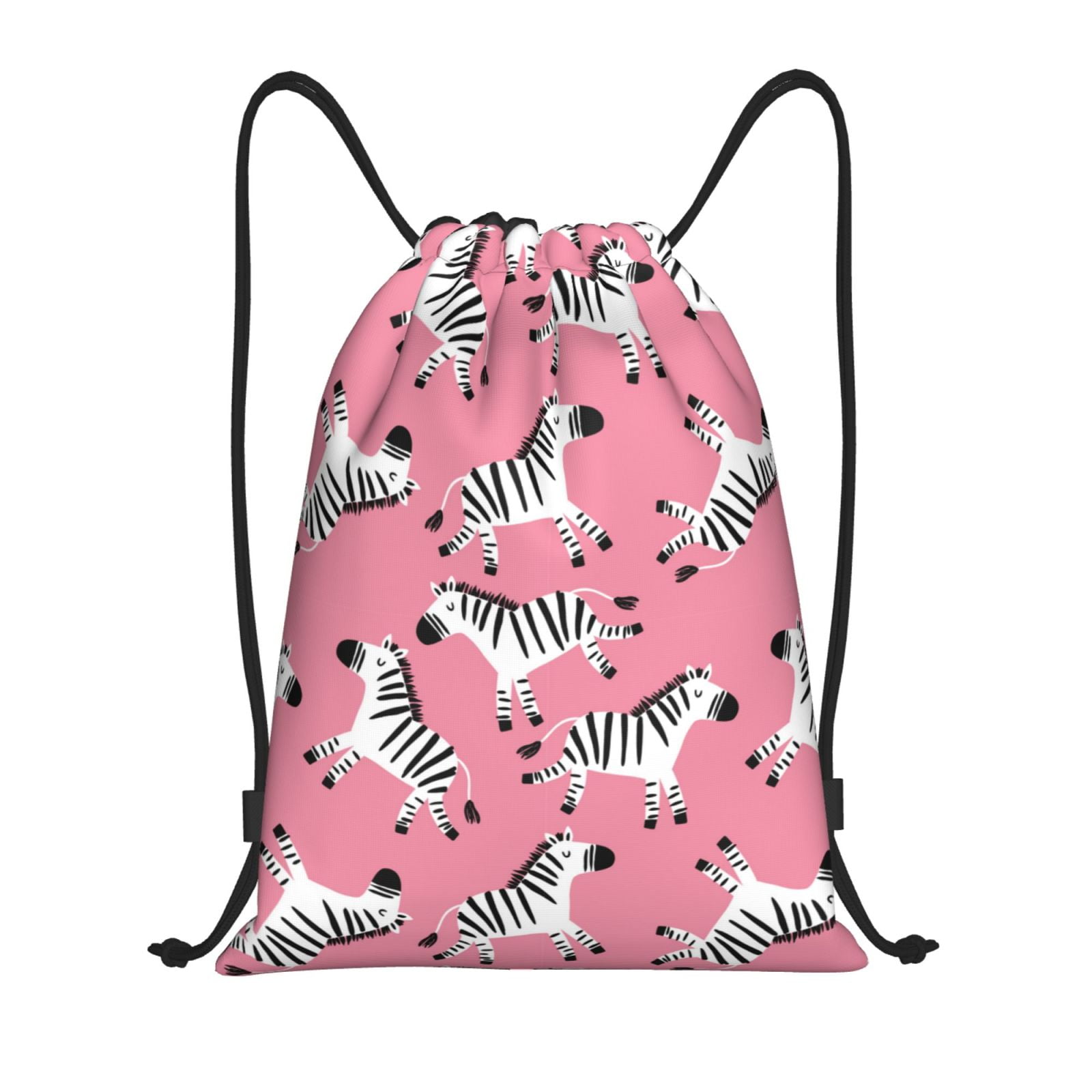 Rocae Cute Cartoon Zebra for Gym Bag Drawstring Bags Gym Backpack for ...
