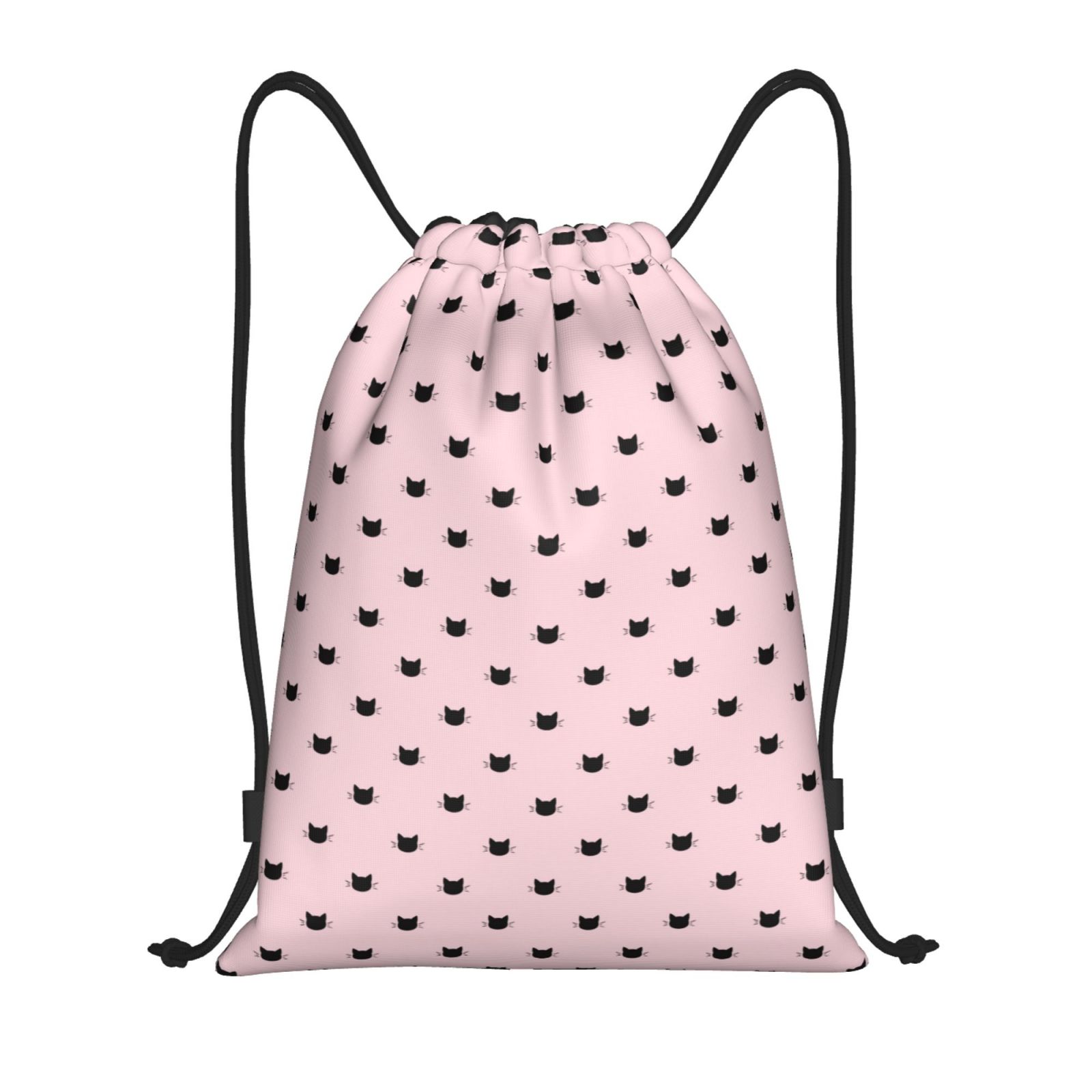 Rocae Cute Cat for Gym Bag Drawstring Bags Gym Backpack for Gym, Travel ...