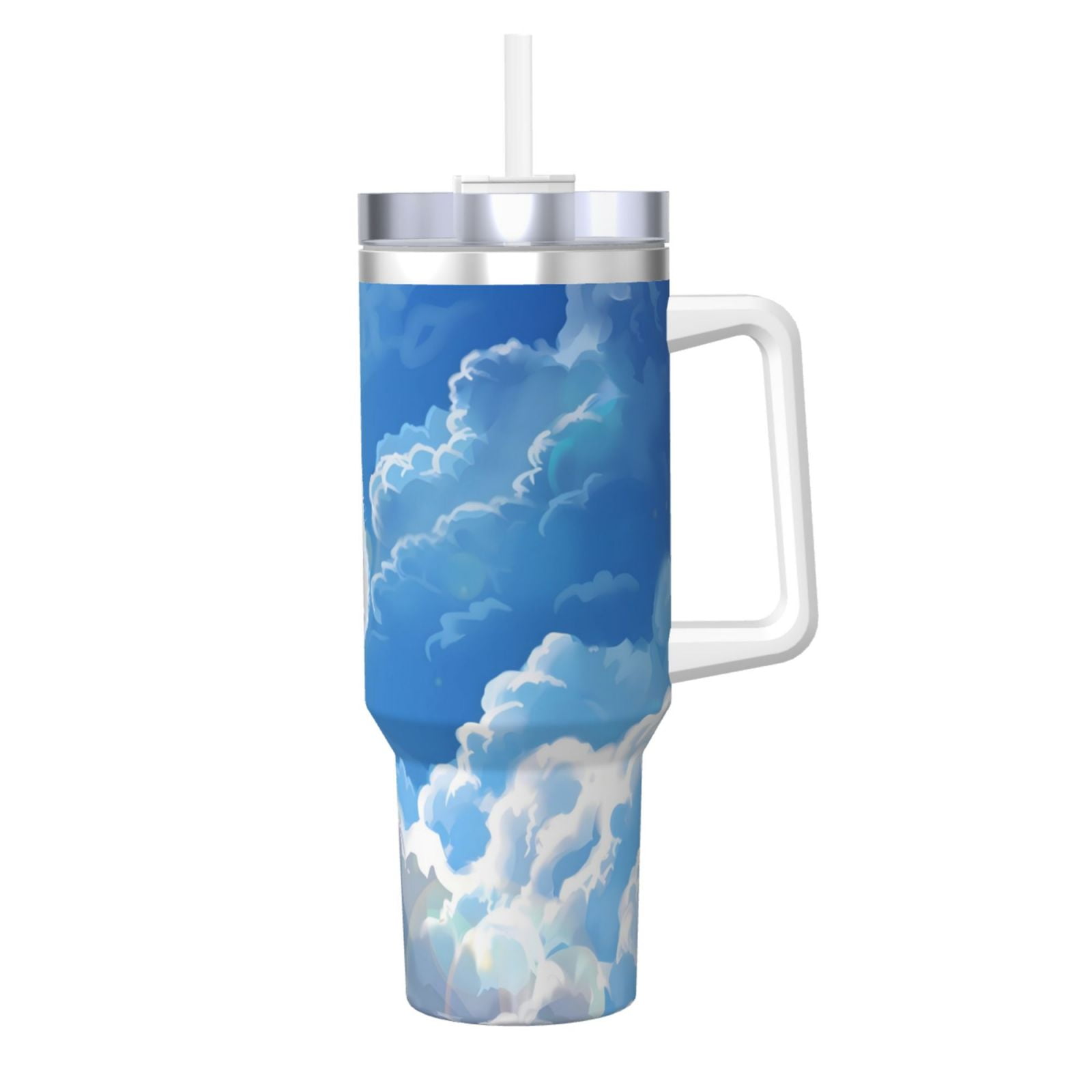 Rocae Cute Cloud Bichon Frise for 40OZ Ice Bully With Handle Keeps ...