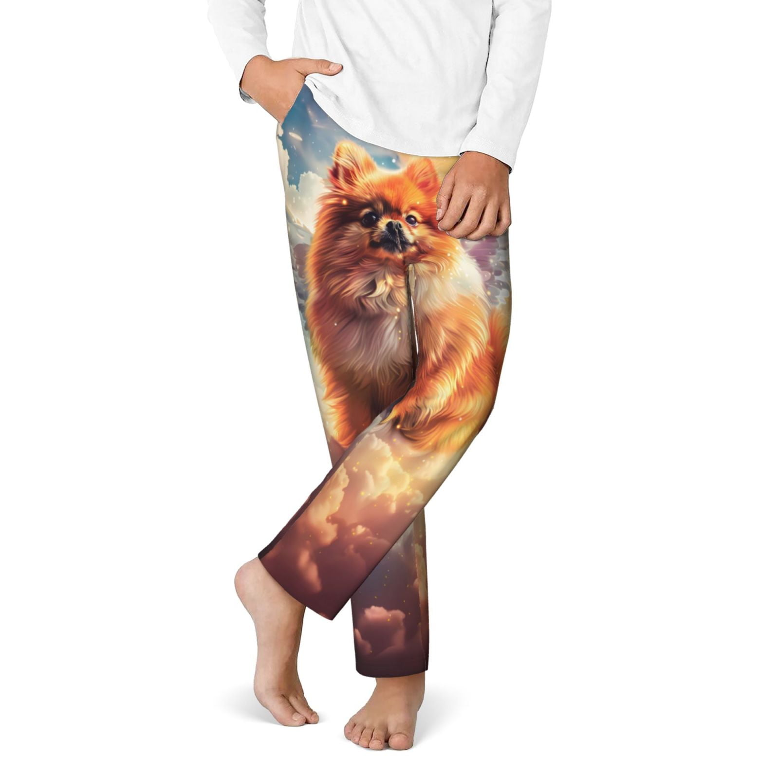 Rocae Cute Cloud Pomeranian for Teenagers' Pajama Pants,Girls lounge ...