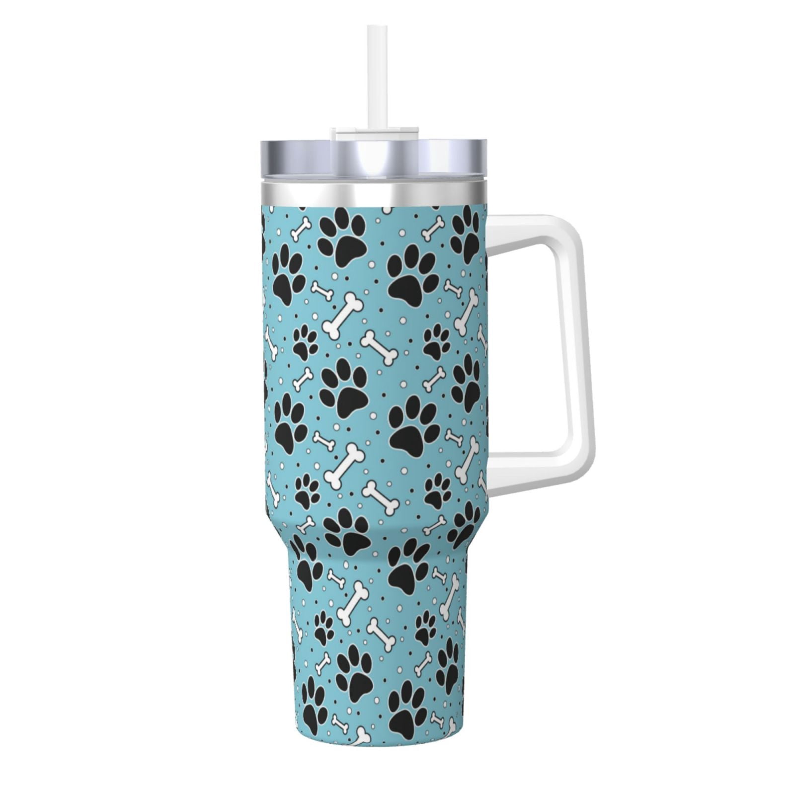 Rocae Cute Dog Footprints for 40OZ Ice Bully With Handle Keeps Drinks ...