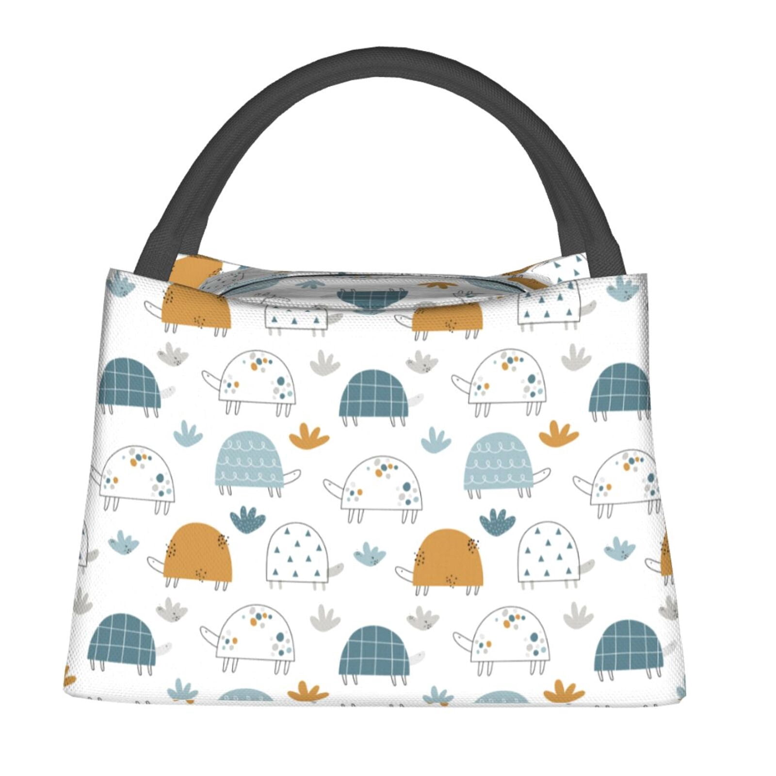 Rocae Cute Doodle Turtles for Insulated Lunch Bag for Women Men,Large ...