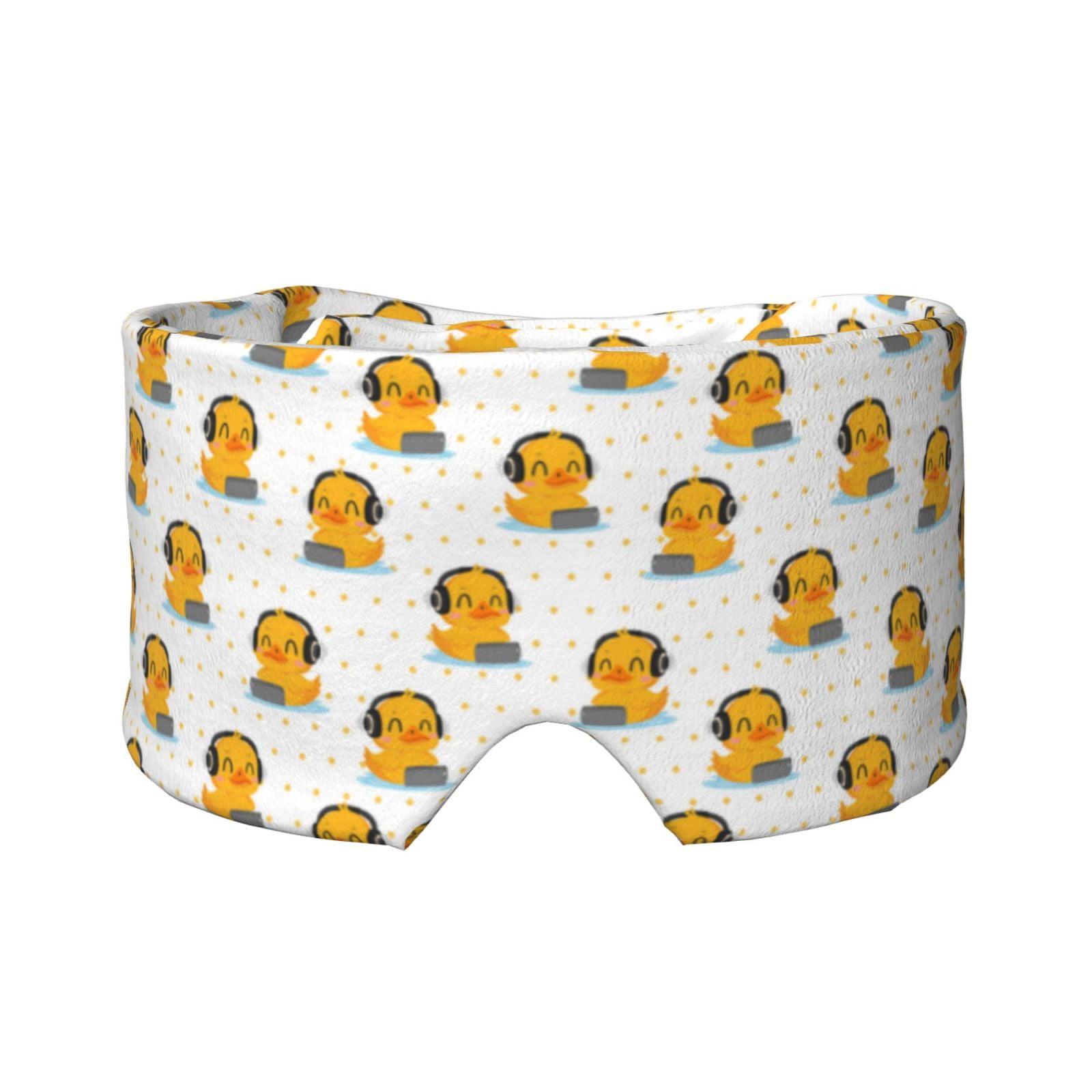 Rocae Cute Duck With Headphone for Sleep Mask for Sleeping, Soft and ...