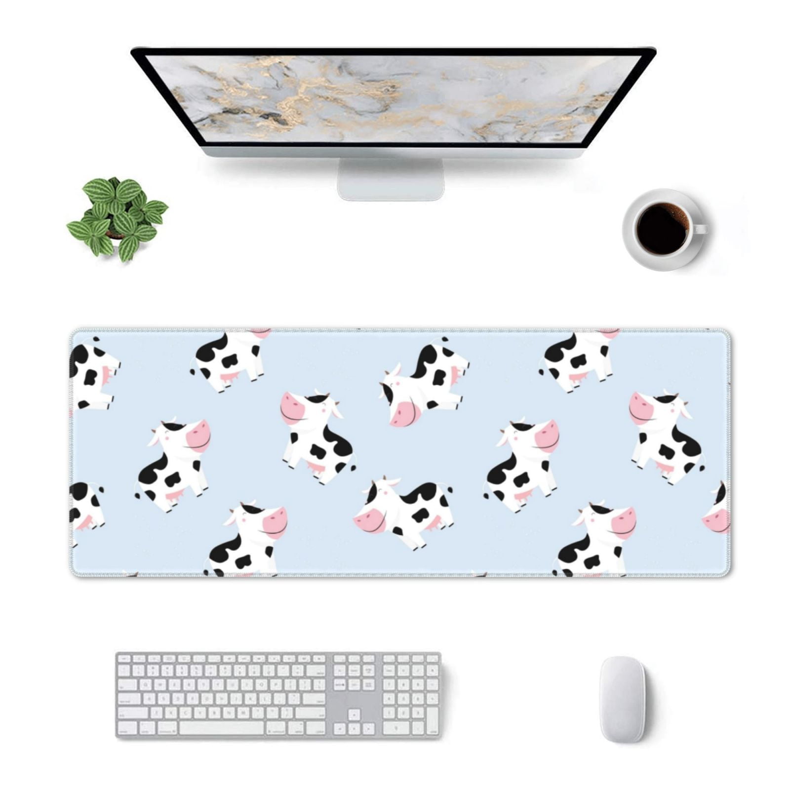 Rocae Cute Farm Cow for Gaming Mouse Pad, Mouse Pad Large, Office ...