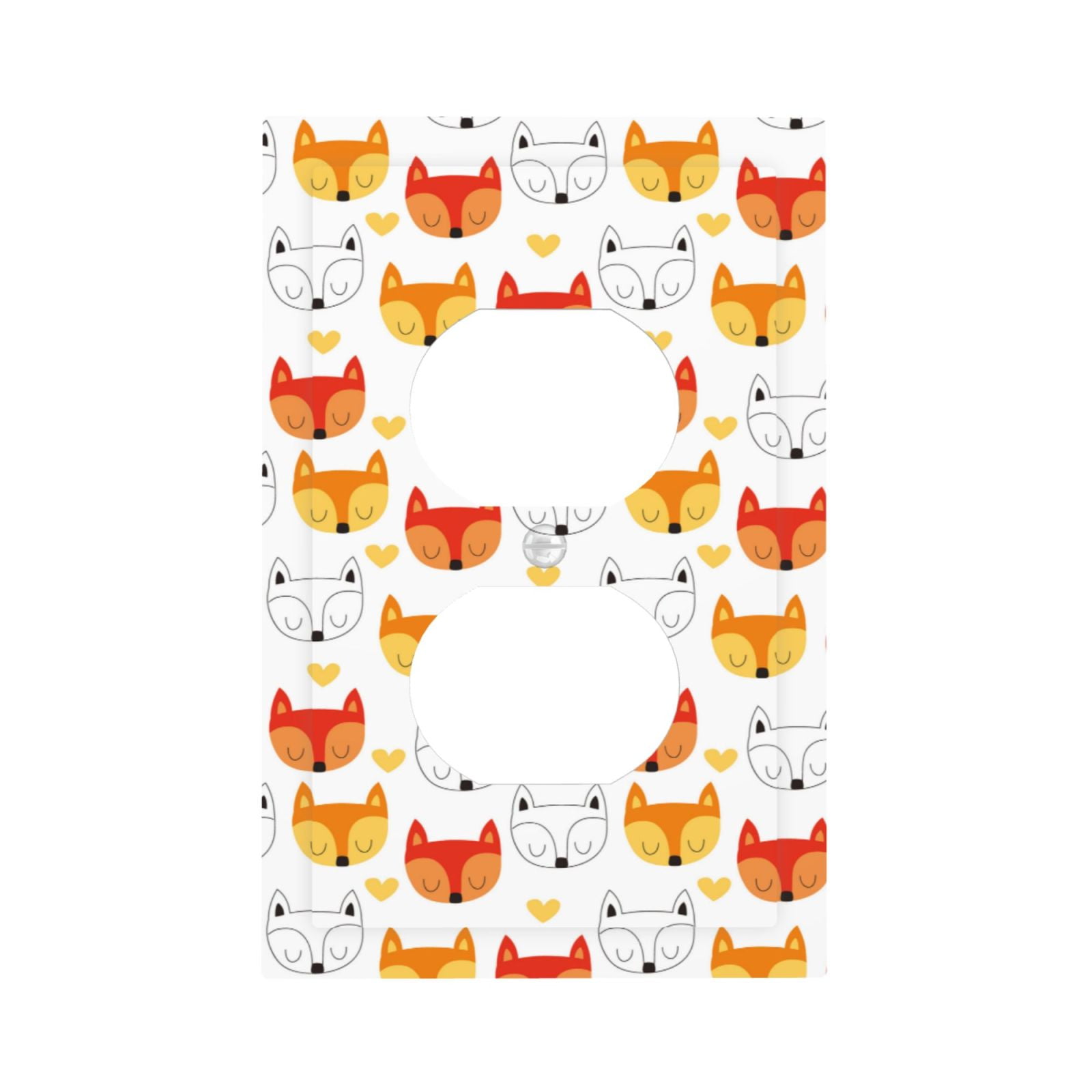 Rocae Cute Fox with Heart for Decorator Light Switch or Receptacle ...
