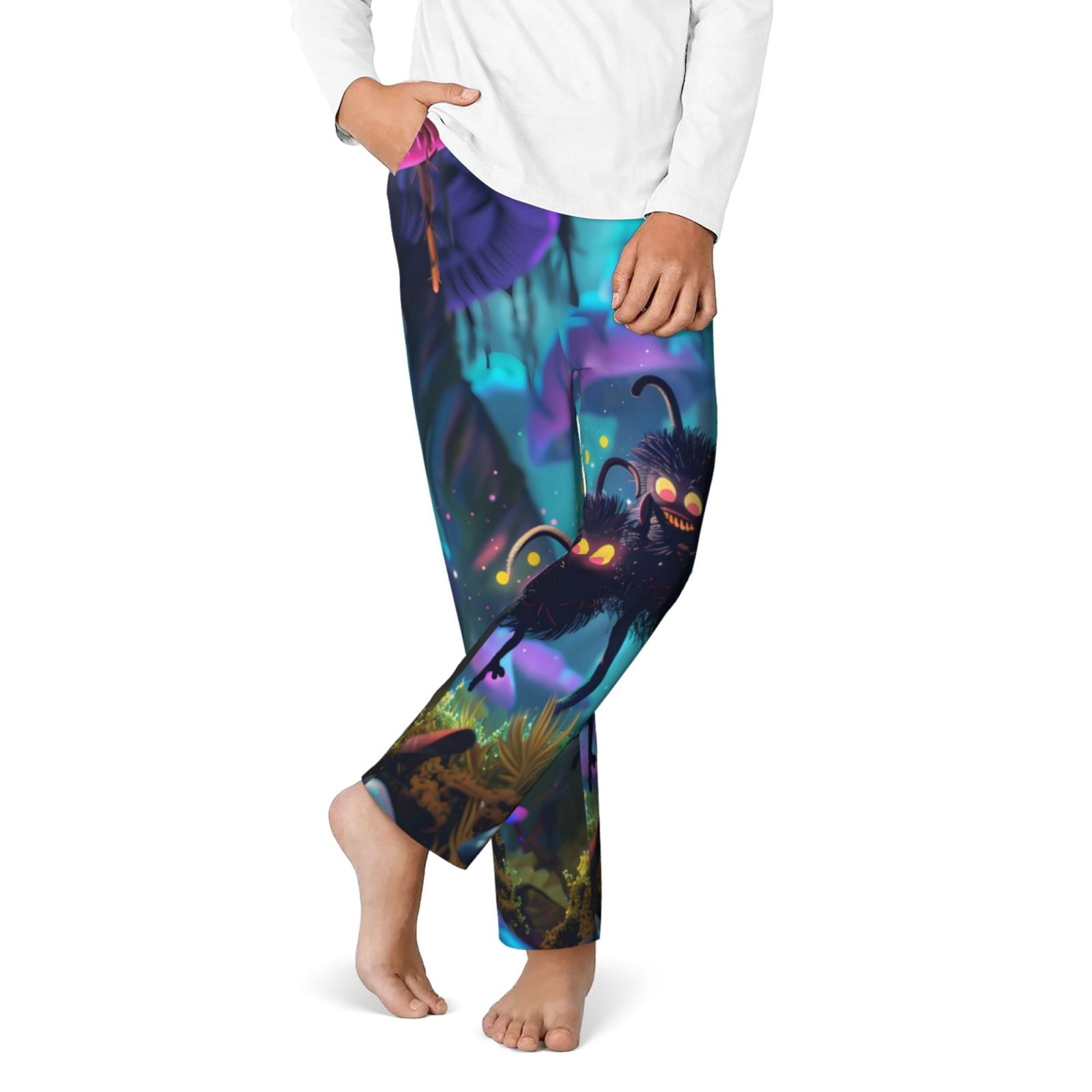 Rocae Cute Fuzzy Fantasy Creatures for Teenagers' Pajama Pants,Girls ...