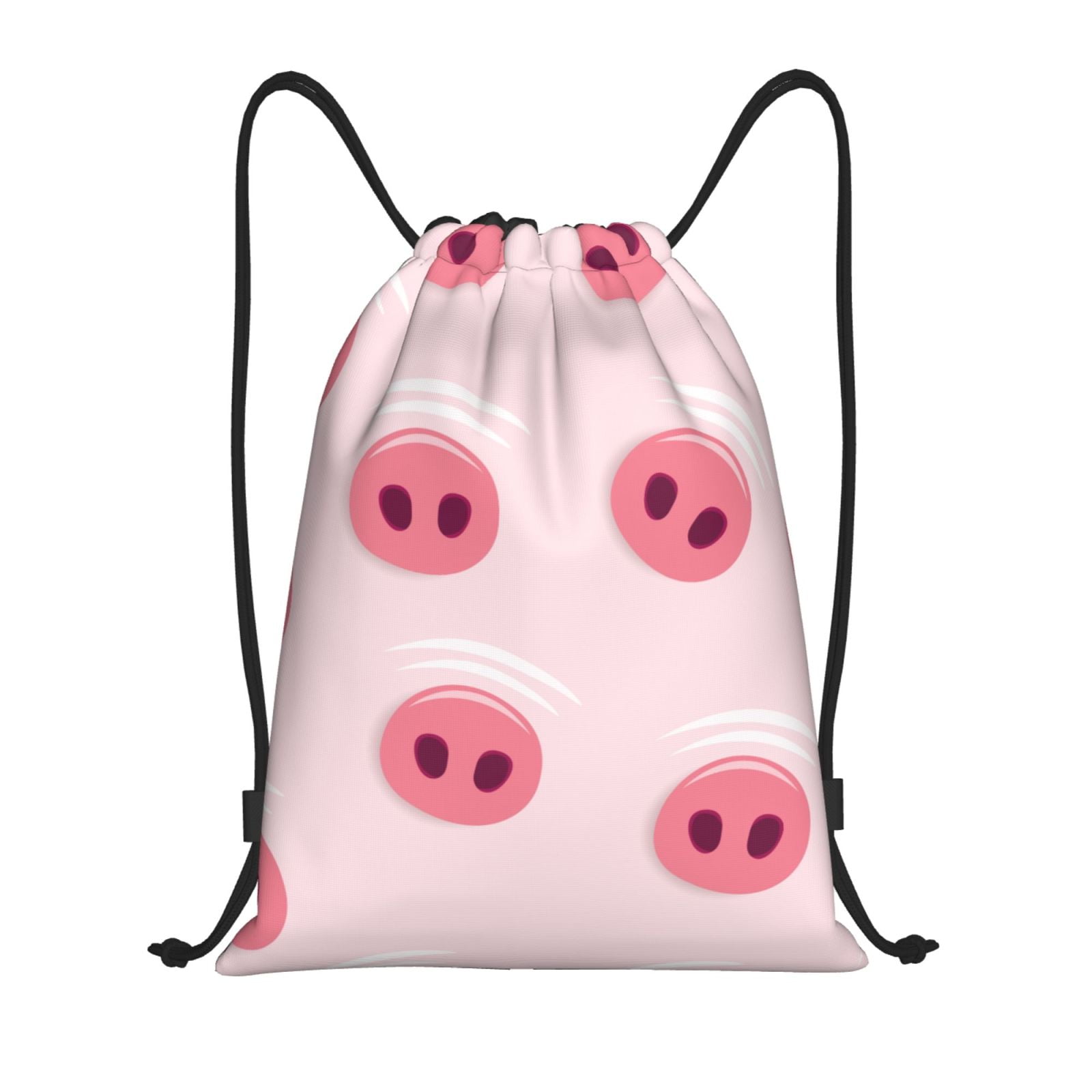 Rocae Cute Pig Nose for Gym Bag Drawstring Bags Gym Backpack for Gym ...