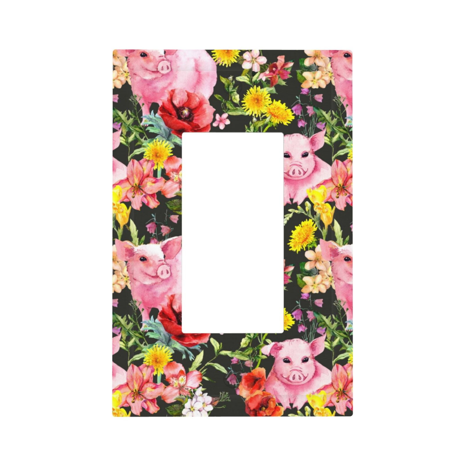 Rocae Cute Pigs Sunflower for Decorator Light Switch or Receptacle ...