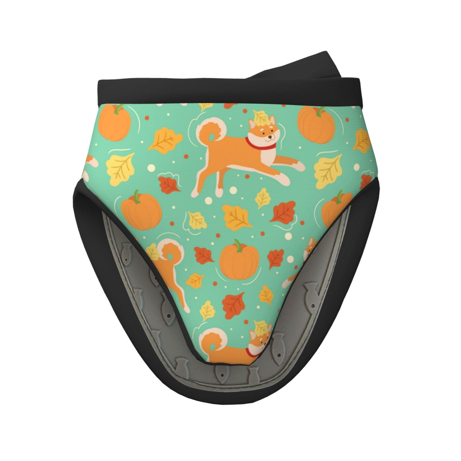 Rocae Cute Shiba And Pumpkins for Mini Oven Mitts Rubber Oven Glove ...
