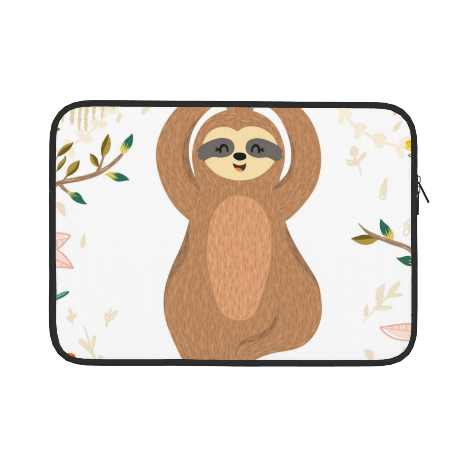 Rocae Cute Sloth In Yoga Pose Tree for Classic Slim Ergonomic Briefcase ...