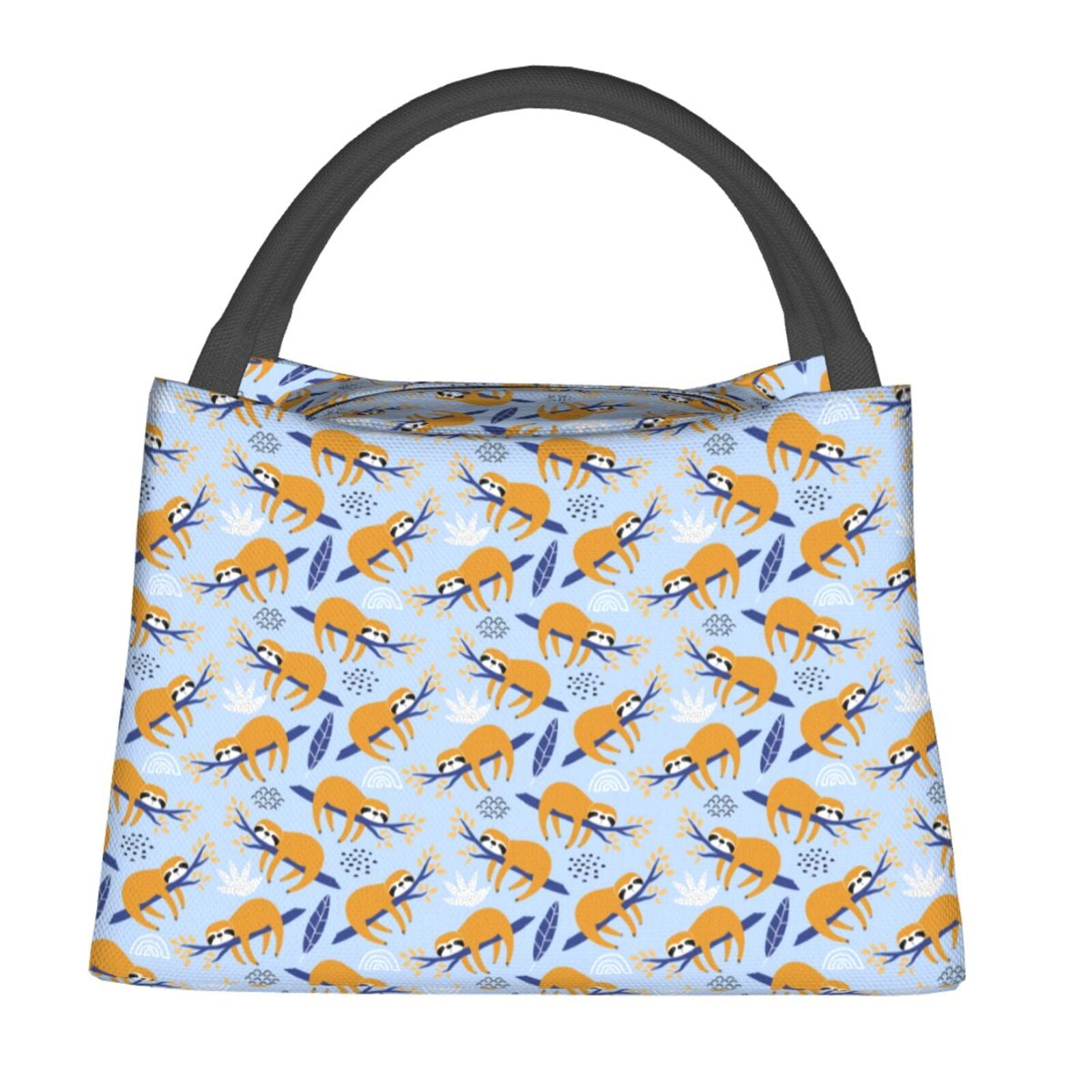 Rocae Cute Sloth for Insulated Lunch Bag for Women Men,Large Lunch Box ...