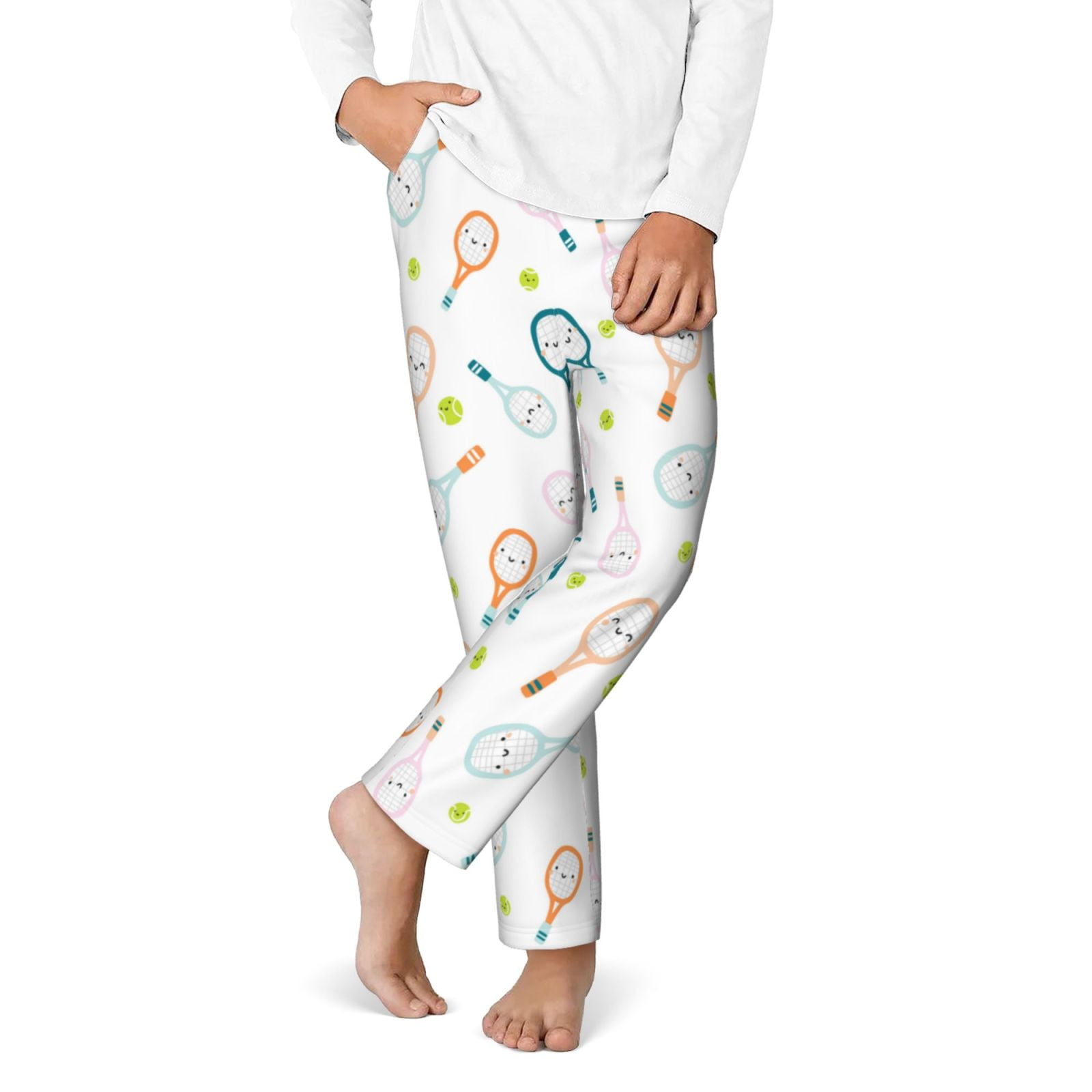 Rocae Cute Tennis Rackets for Teenagers' Pajama Pants,Girls lounge ...