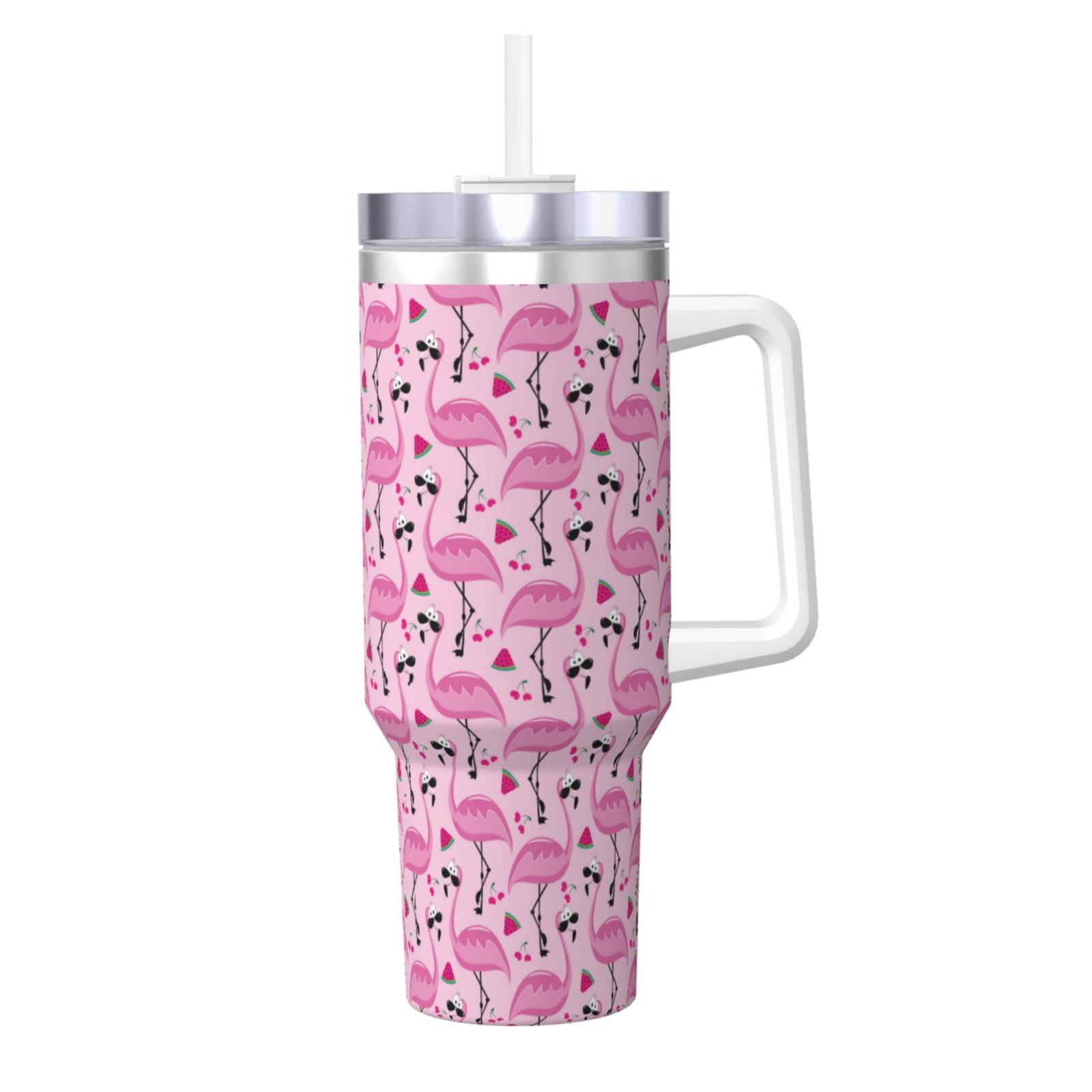 Rocae Cute Watermelon Flamingo for 40OZ Ice Bully With Handle Keeps ...