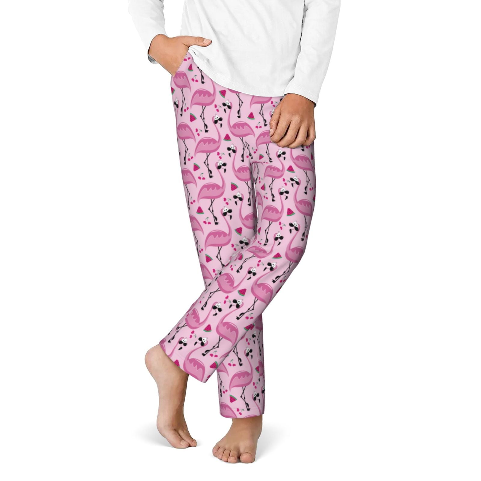 Rocae Cute Watermelon Flamingo for Teenagers' Pajama Pants,Girls lounge ...