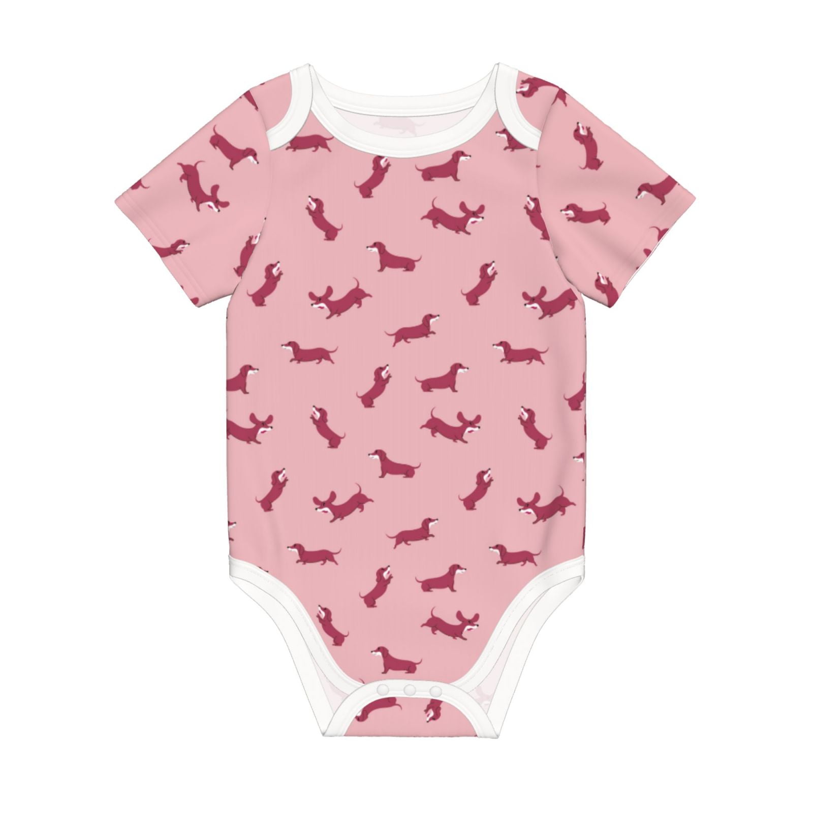 Rocae Dachshund Dog Puppy for Baby Climbing Clothes Soft Baby Romper ...